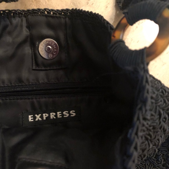 Express | Bags | Vintage Express Black Crocheted Cross Body Bag | Poshmark
